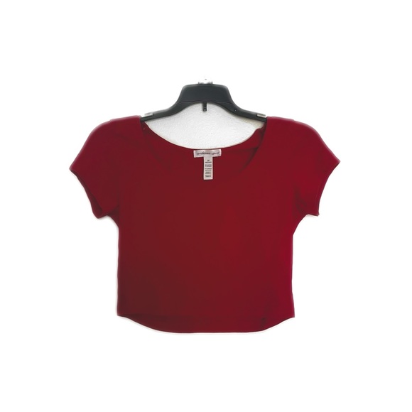 Tops | Basic Red Crop Top | Poshmark